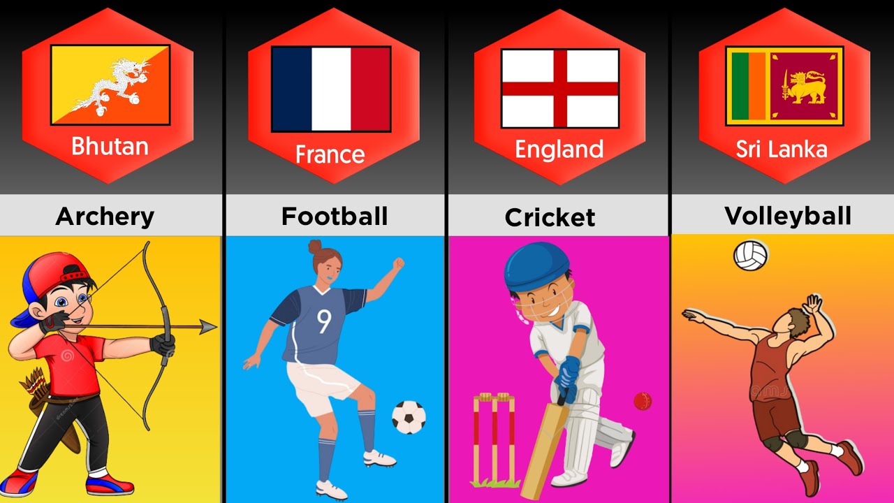 National Games From Different Countries - YouTube