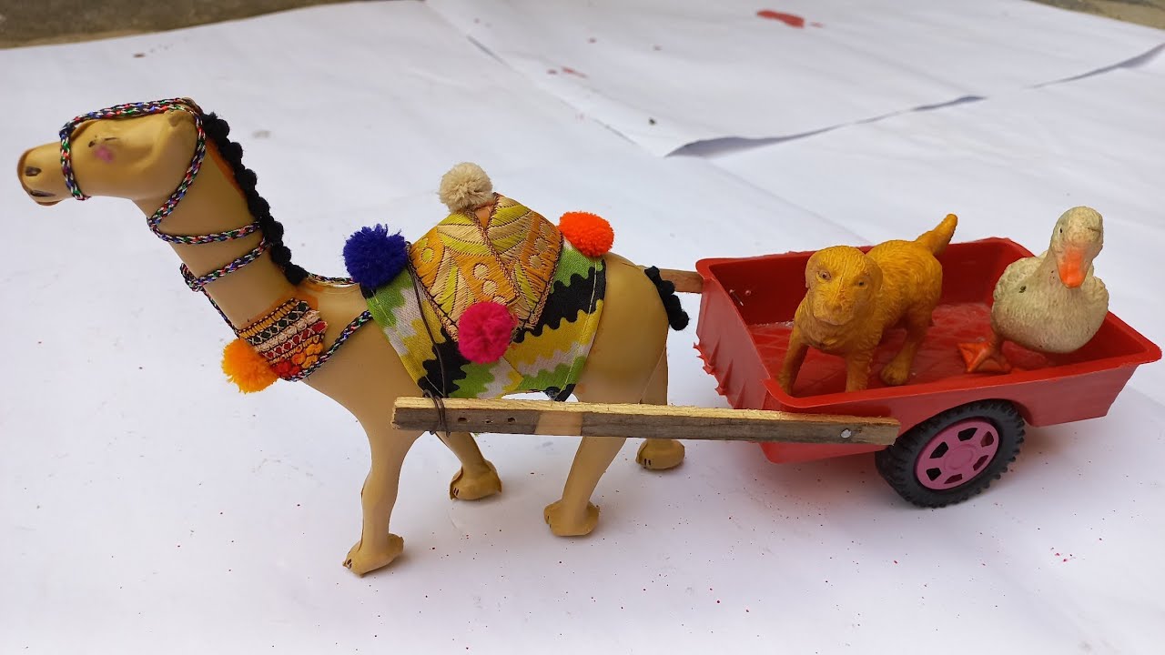 Homemade Mini Camel Cart | How To Make Camel Wooden Cart At Home Easy ...