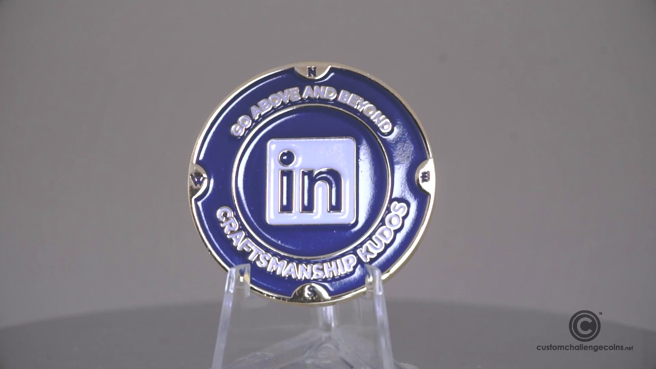 Custom Challenge Coins - Linkedin Marketing Team - YouTube