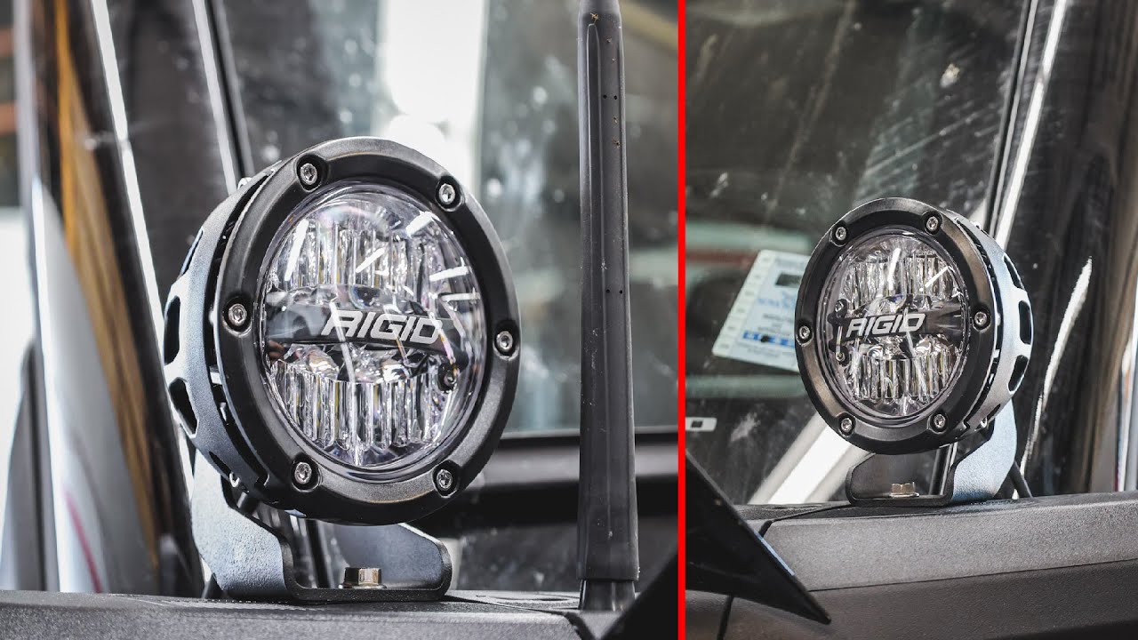 2022 Ford Bronco Rigid LED Mirror Spot Light Install! - YouTube