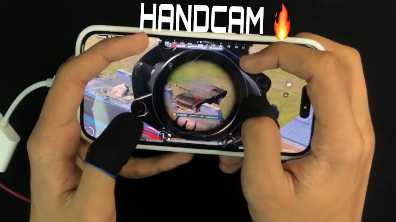 New! Best HANDCAM iPhone 8 ️ |4 Finger + Gyroscope 🥵 | PUBG Mobile ...