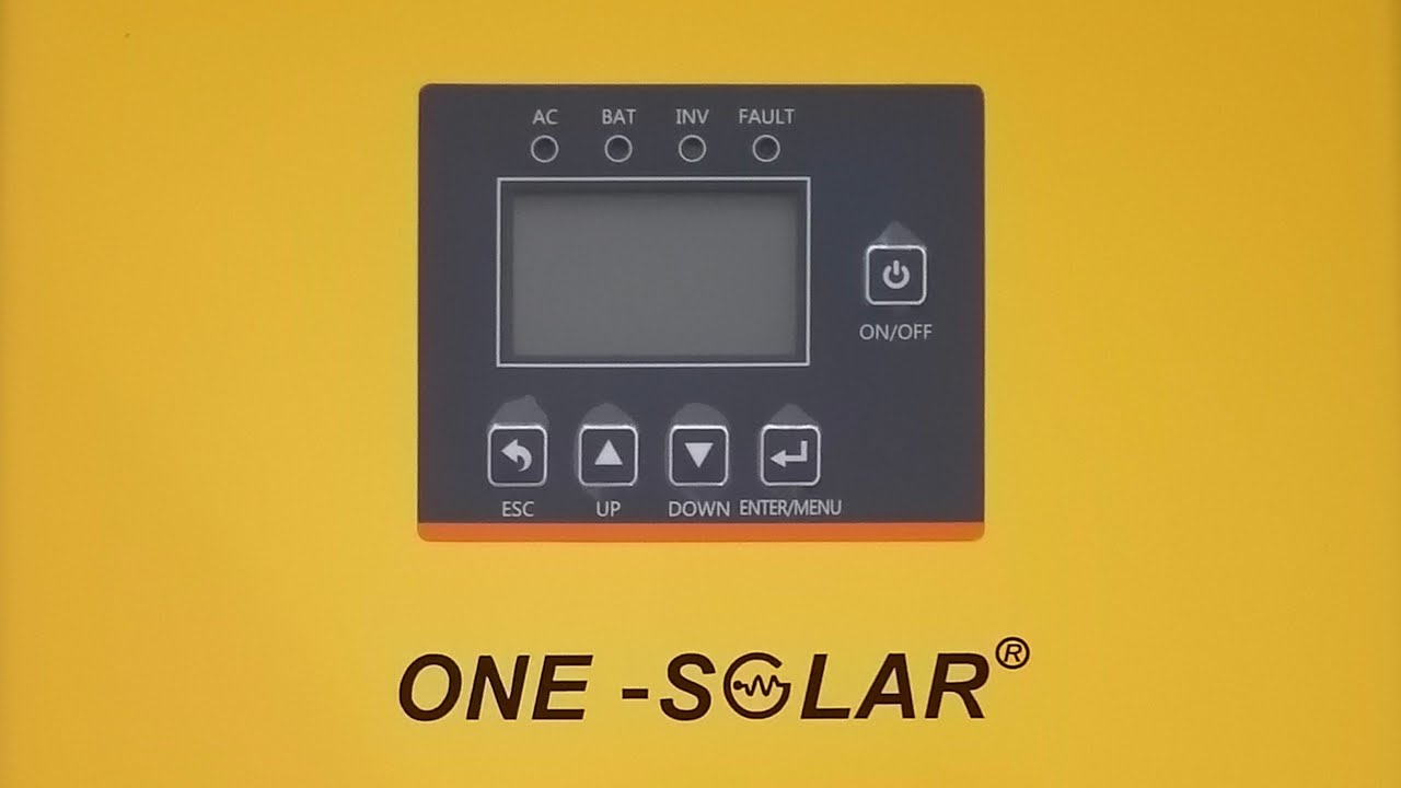 Unboxing of One-Solar 24v 1Kw Off Grid Inverter with AC Charger - YouTube
