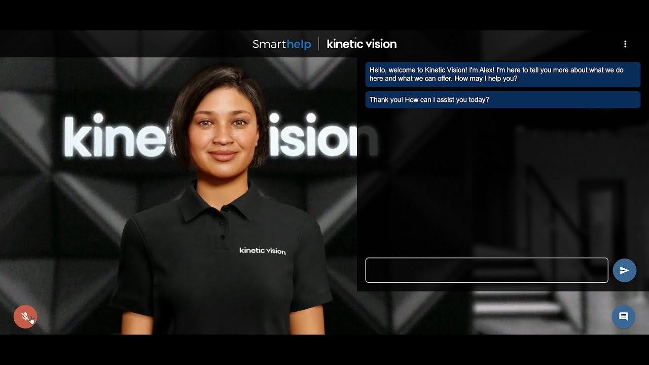 Kinetic Vision Lobby Greeter - YouTube
