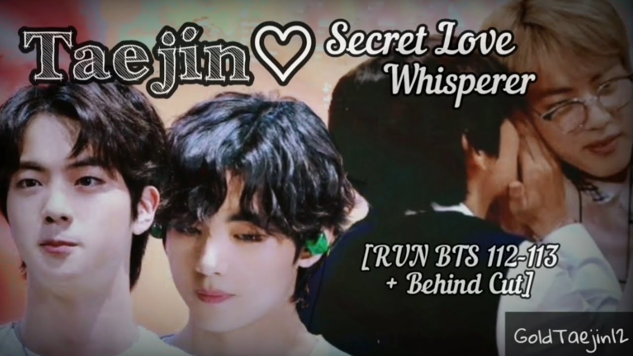 Taejin 뷔진 ~ 진뷔 The Secret Love Whispers & Vjin Eyes Talk - Moments From RUN BTS 112 - 113 - YouTube