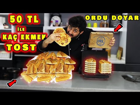 Tostçu Erol Fiyatına KAÇ EKMEK TOST YAPILIR! (Atom,Ayvalık,Ütü Tost)