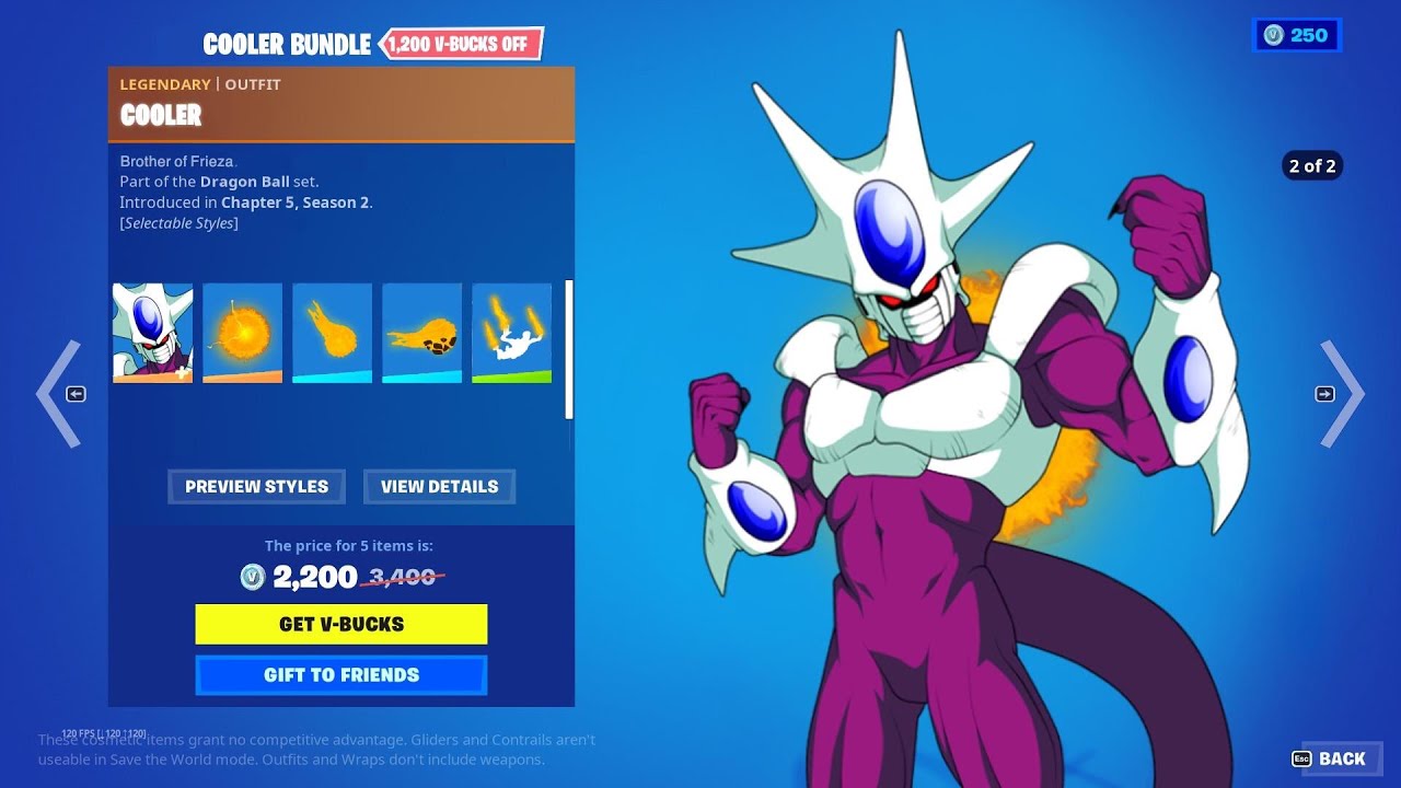 Cooler Skin.. Fortnite x Dragon Ball - YouTube