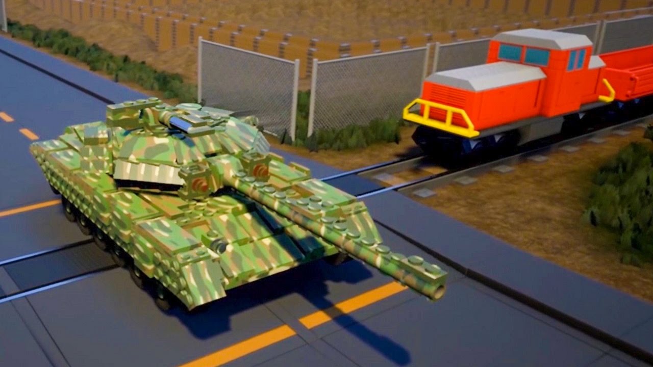 Brick Rigs Train Crashes - Best of Tanks 2017 - Lego Car Crashes 34 ...