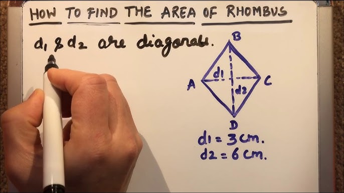 Area Of A Rhombus Formulae Examples And More Area Rhombus Formula