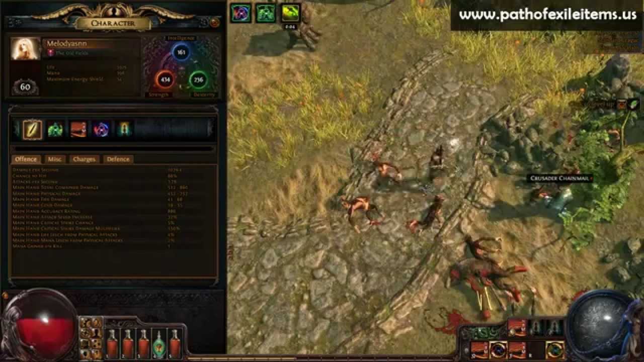 Path of Exile-Scion Level 63- Spinning Attack Build - YouTube