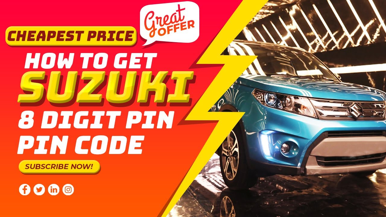 How To Get Suzuki 8 Digit Pin Code Buy Suzuki Pin Code YouTube how-to-get-suzuki-8-digit-pin-code-buy-suzuki-pin-code-youtube