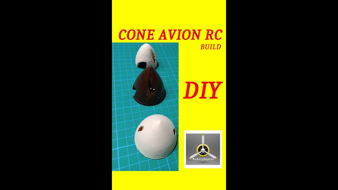 Fabrique toi tes cônes d' avions rc build rc plane cone - YouTube