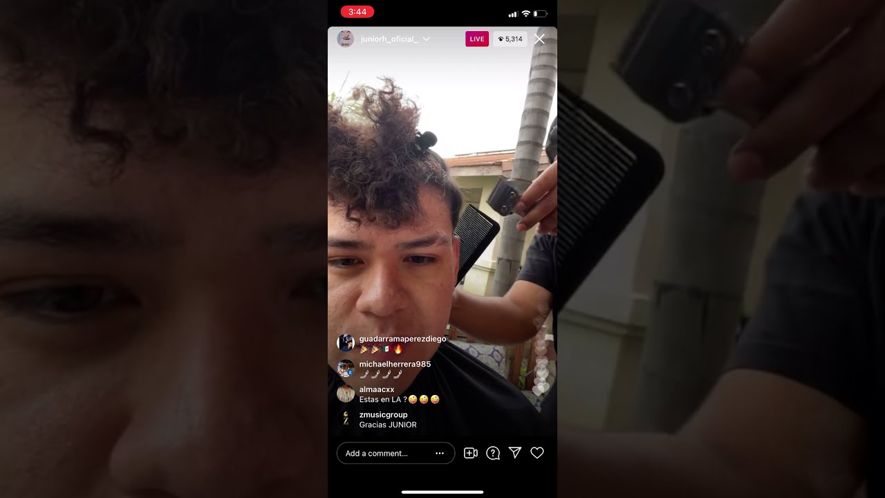 Junior H goes Live on Instagram! - YouTube