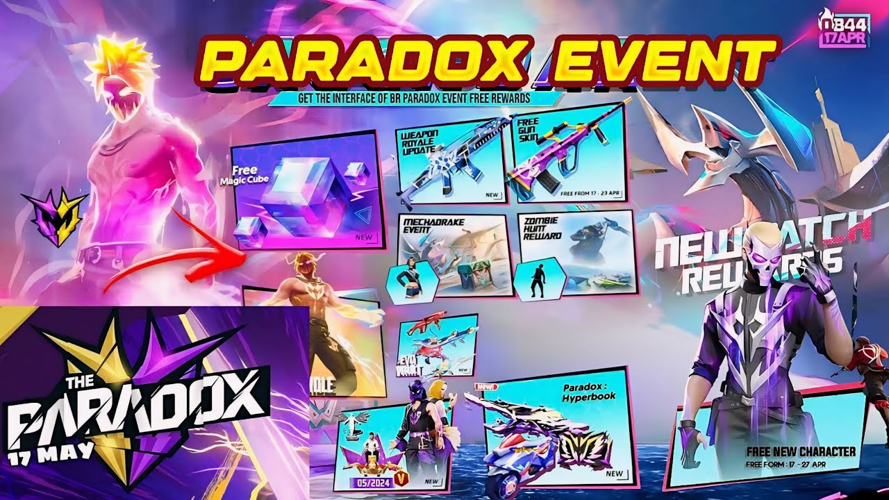 Paradox Event Confirm Date in Free Fire 2024 Free Emote New Paradox All ...