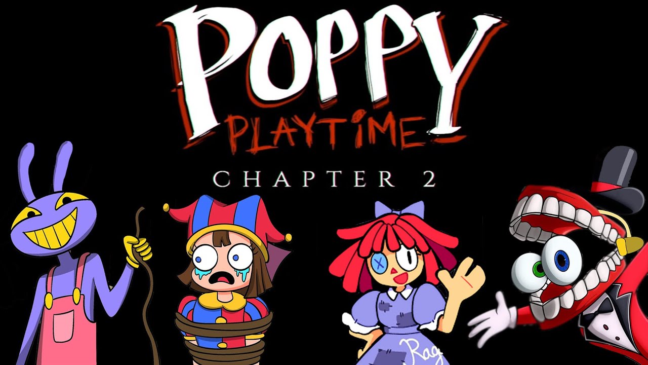 The Amazing Digital Circus Characters Play Poppy Playtime Jax Pomni ...