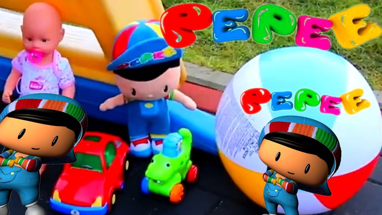 Pepee Çocuk Parkında. Çocuklar ve Pepe Oyun Parkında Çizgi Film. Pepee ...