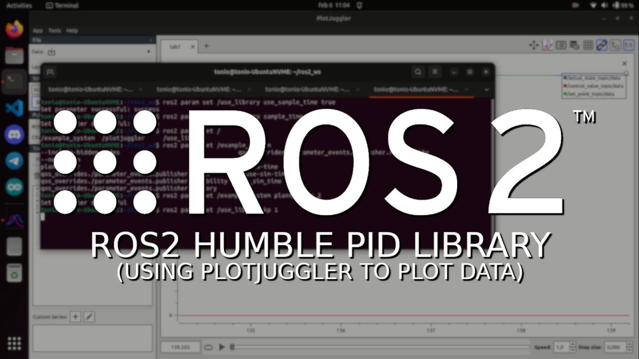 Ros2 Humble Pid Library Plotjuggler Youtube