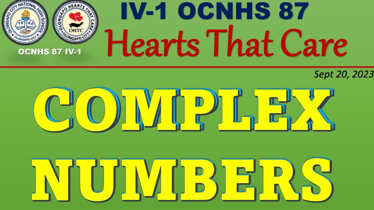 COMLEX NUMBERS: Advance Engineering Mathematics - YouTube