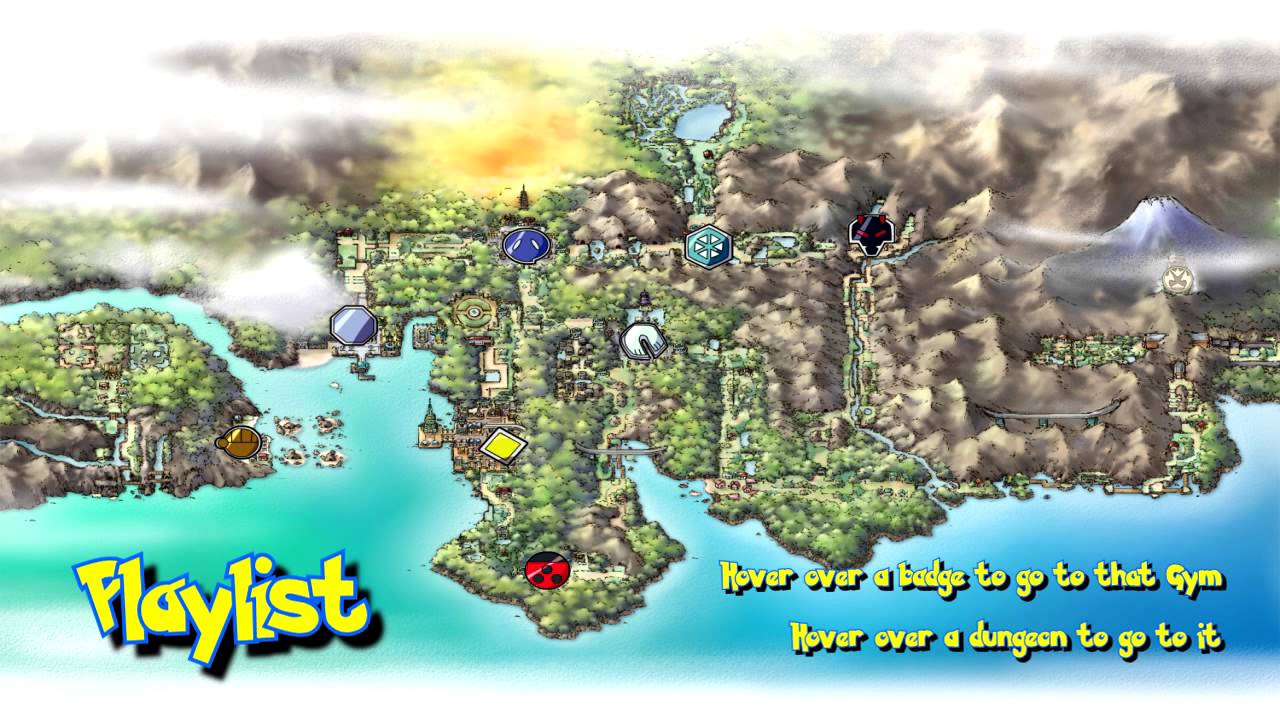 Let's Play Pokémon Crystal - Johto Map - YouTube