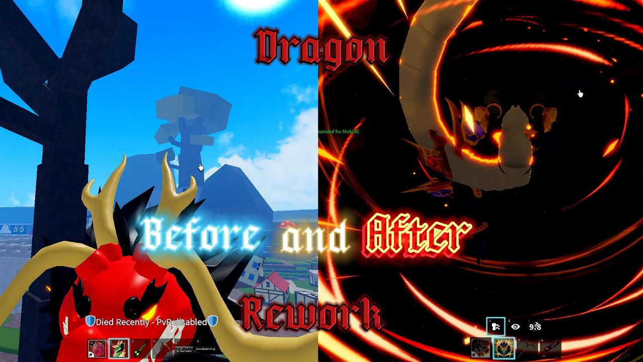 Dragon before and after rework - YouTube