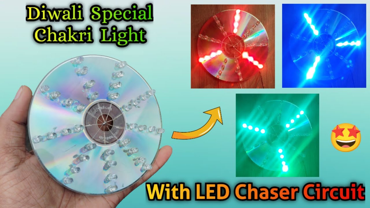 How To Make RGB LED Chakri | Dhamaka Chakri light | RGB Chakri Light ...