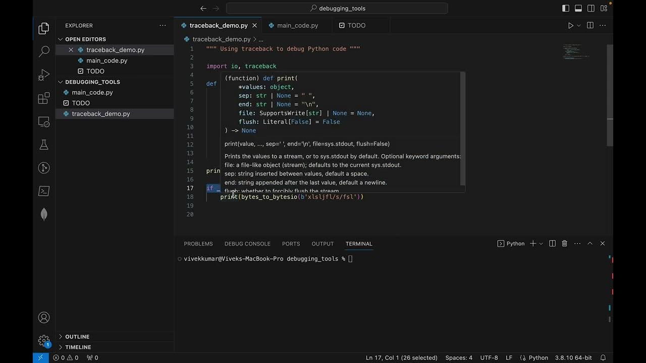Mastering Python Essentials: Demystifying Modules and Error Tracebacks for Beginners - YouTube