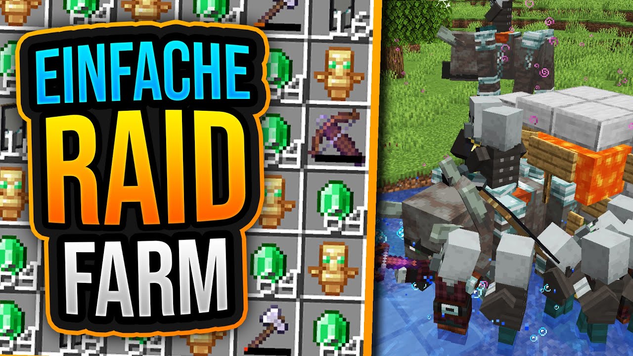 EINFACHE RAID FARM (Tutorial) Minecraft 1.21 - YouTube