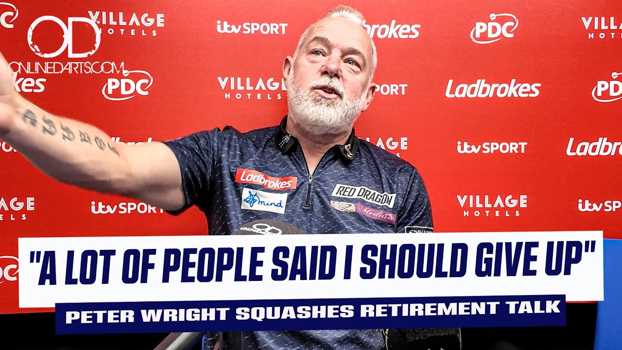 "A LOT OF PEOPLE SAID I SHOULD GIVE UP" PETER WRIGHT HITS BACK AT ...