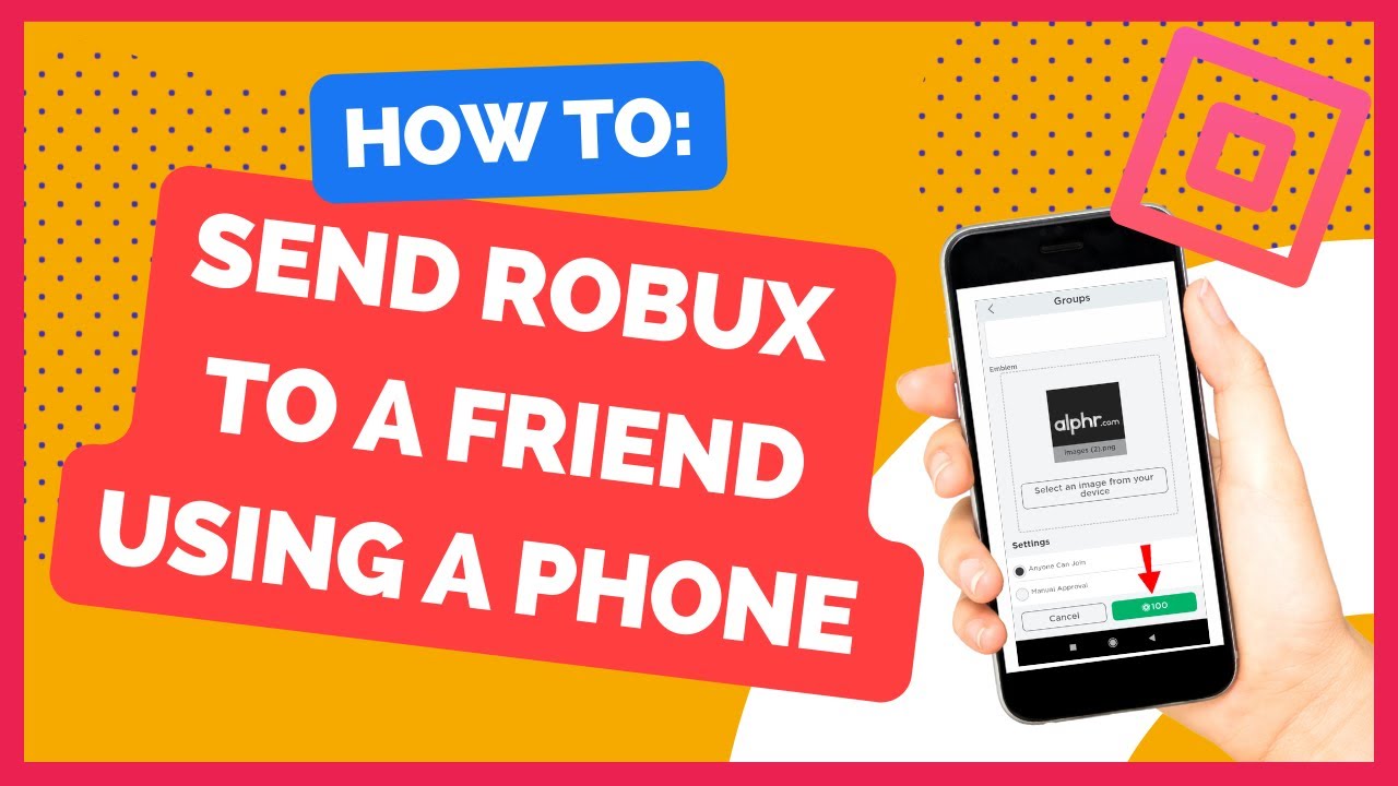 How To Send Robux To a Friend Using a Phone | 2023 - YouTube