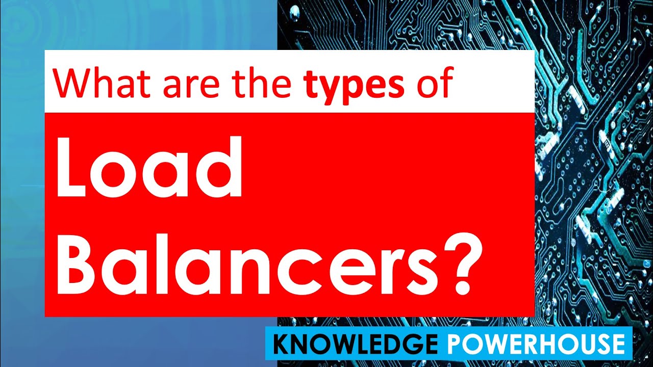 What are the different types of load balancers? - YouTube