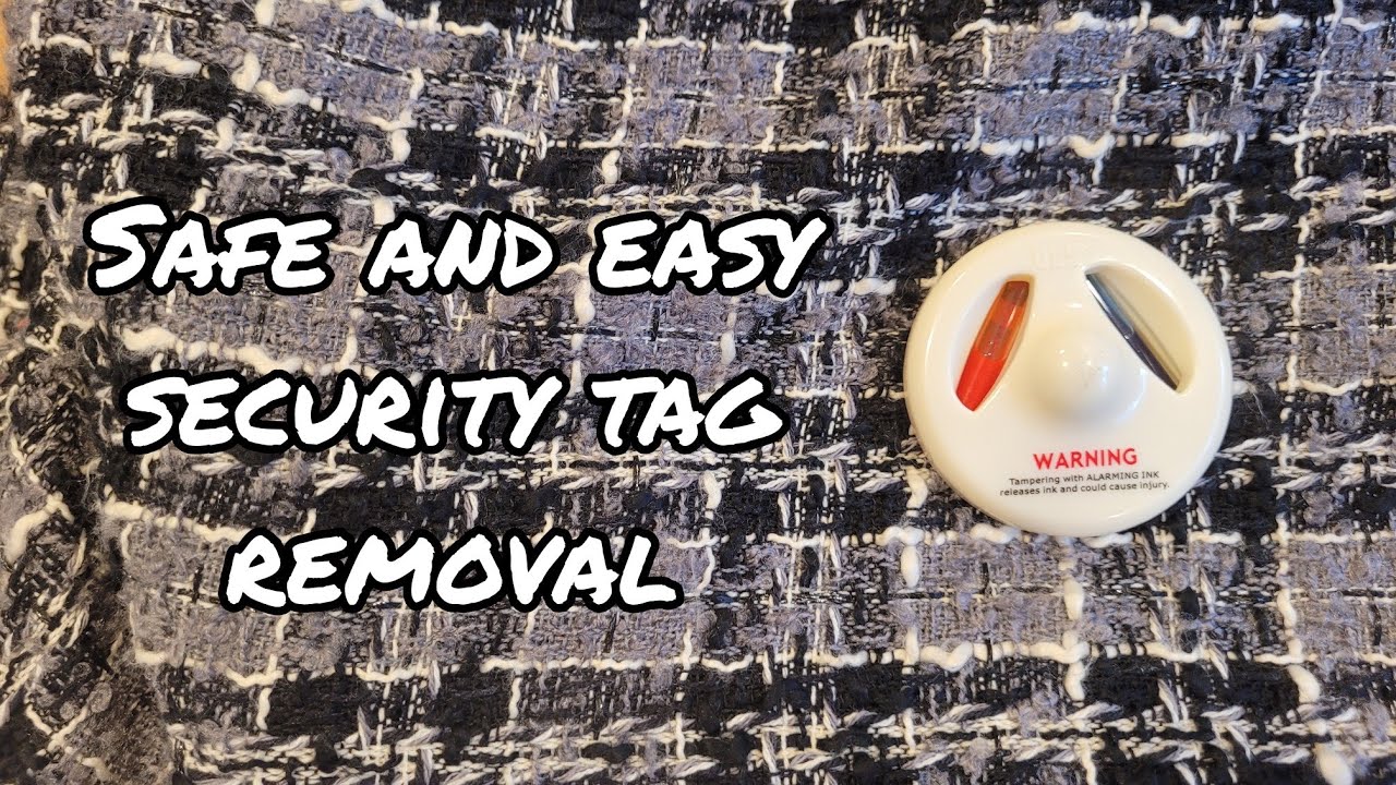 Safe and Easy Way to Remove a Security Tag. - YouTube