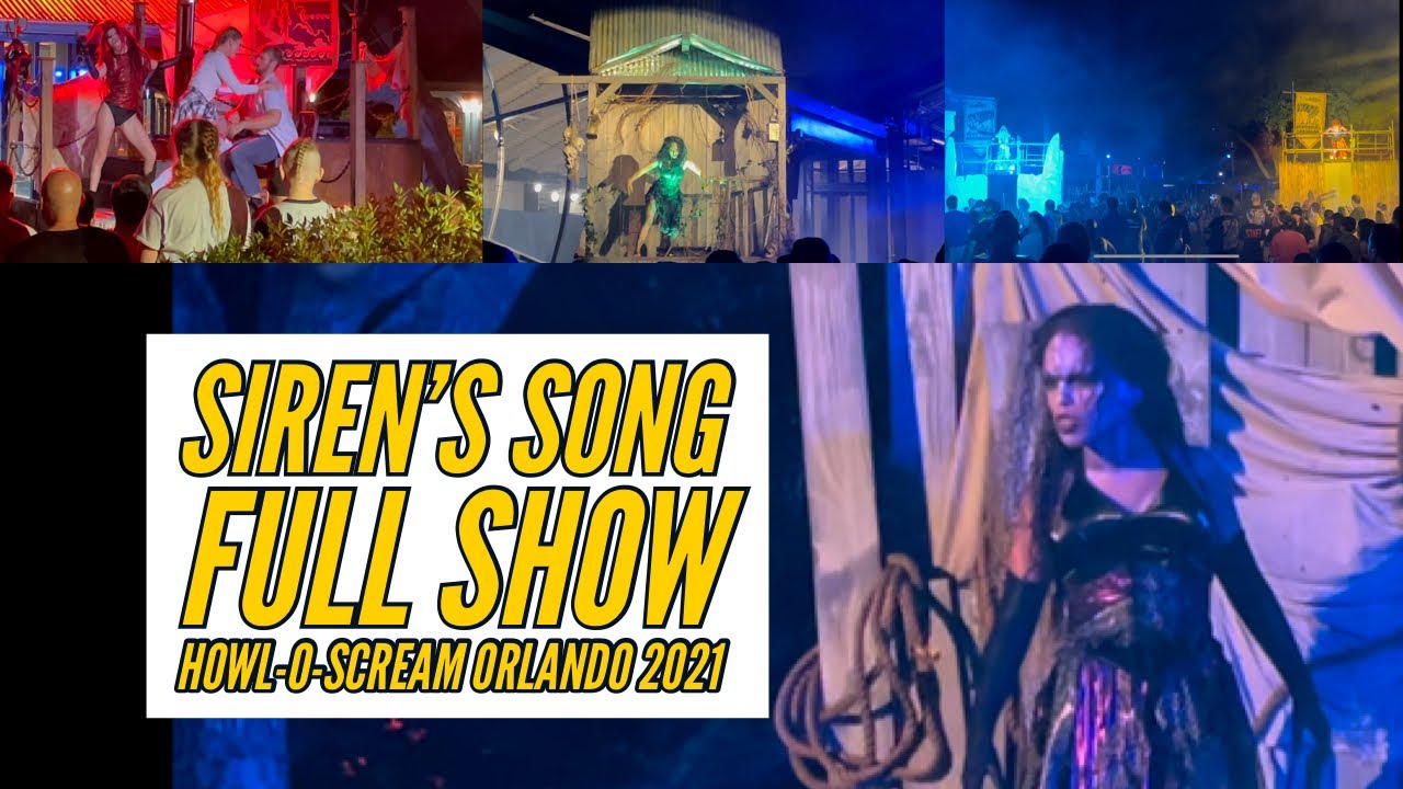 Siren’s Song FULL SHOW - Howl-O-Scream SeaWorld Orlando 2021 - YouTube