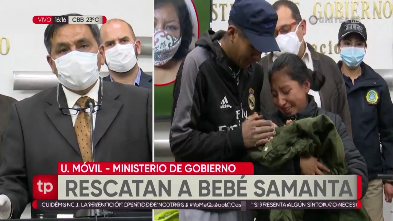Policía halla y rescata a la bebé Samantha luego de un mes de búsqueda ...