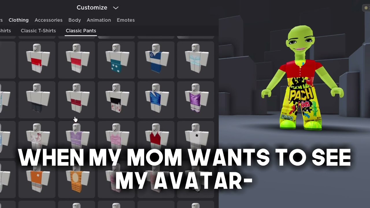 When my mom wants to see my avatar😭🥺 - YouTube