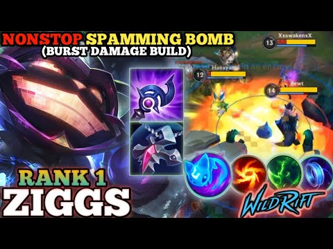 ZIGGS NONSTOP BOMB SPAM DAMAGE! 100% BURST AP BUILD - TOP 1 GLOBAL ...