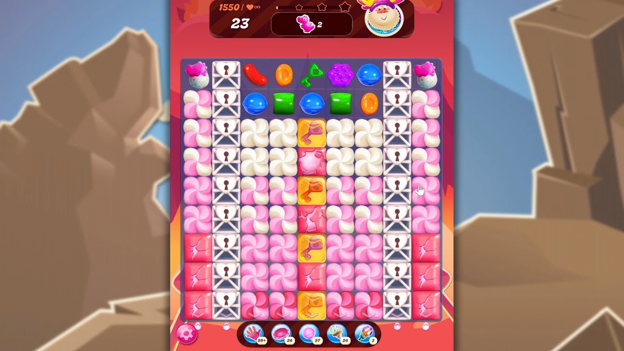 Candy Crush Saga LEVEL 1550 NO BOOSTERS (new version)🐟☑️ - YouTube