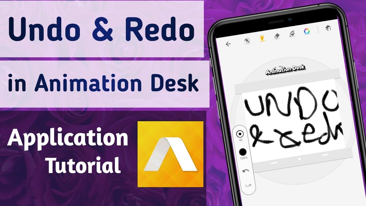 How to Undo & Redo in Animation Desk App - YouTube