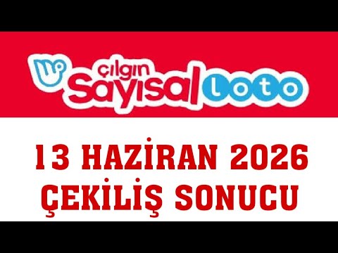 Çılgın Sayısal Loto Çekiliş Sonuçları 13 Haziran 2026