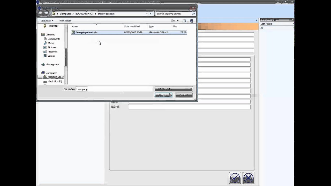 SCA Tutorial - Import patients from an excel file - YouTube