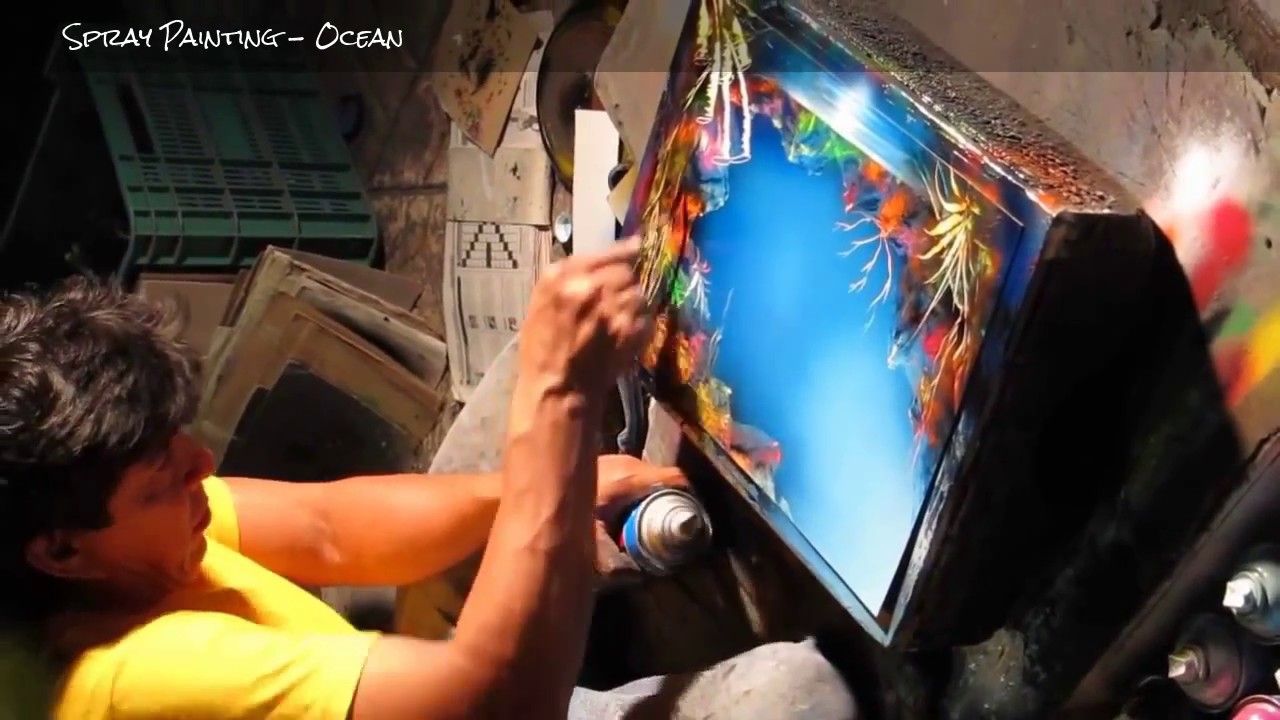 Amazing Spray Painting by Street Artist - YouTube