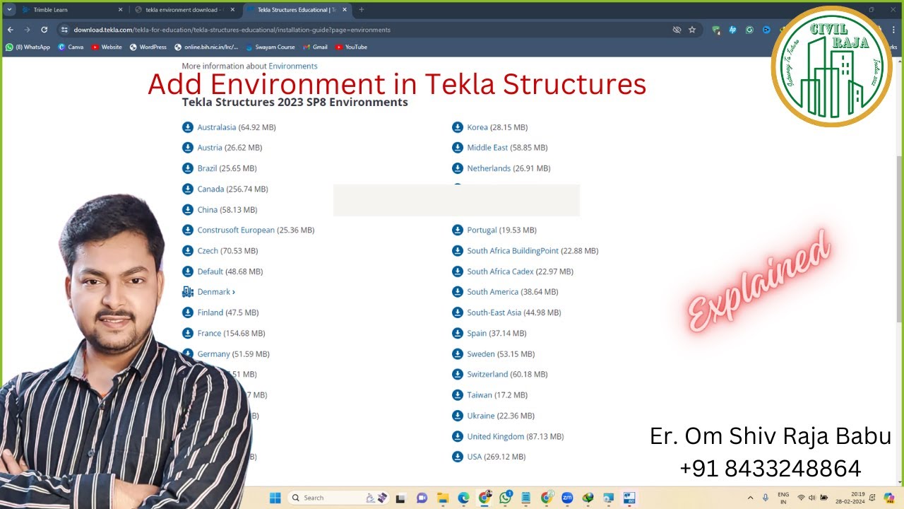 How to Download and Install Environment in Tekla Structures 2023 in ...
