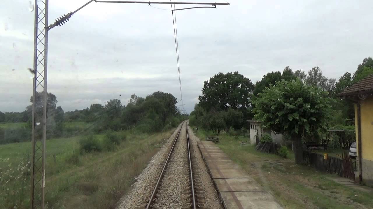 Train Driver's view: railroad in Serbia from Topcider to Valjevo ...