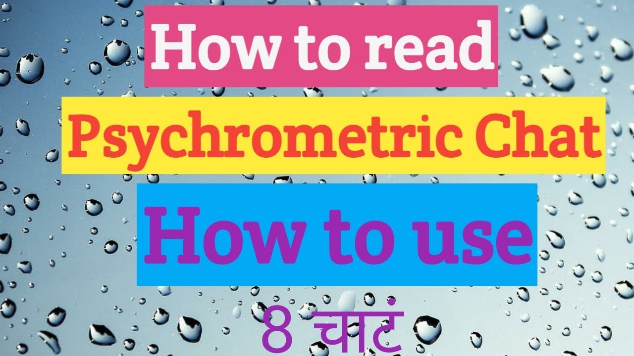 PSYCHOMETRIC CHART WITH ANALYSIS IN हिंदी - YouTube
