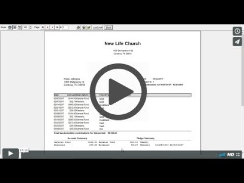 Church Contributions and Statements - Excellerate Church Management ...
