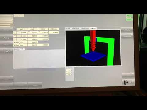 LinuxCNC + x86 i5 + EtherCAT + cnc-nexT HMI - YouTube