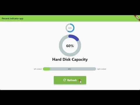 Flutter - Percent indicator(progressbar) demo - YouTube