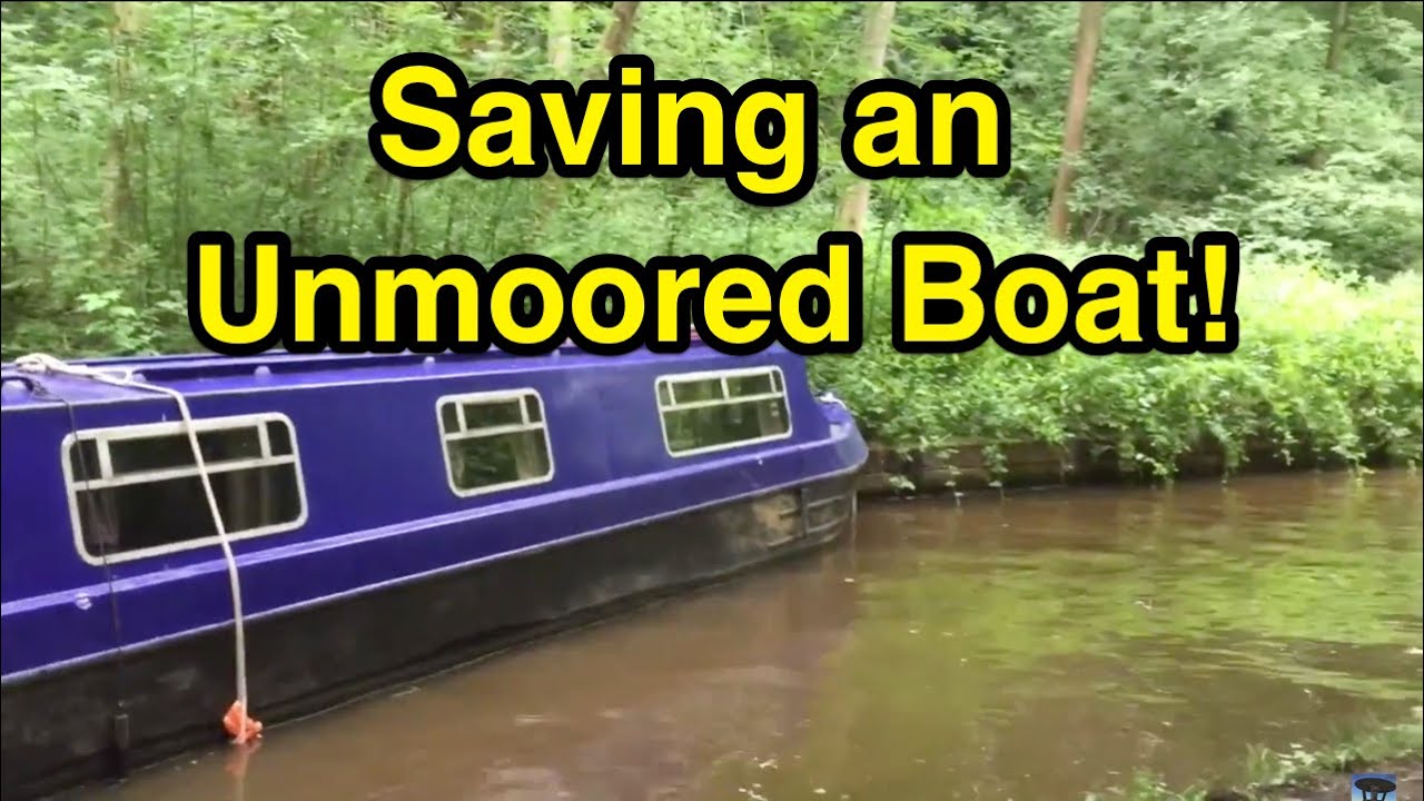 Muddy Mooring + Fast Boating = Unmoored Narrowboat! (Non dramatic ...