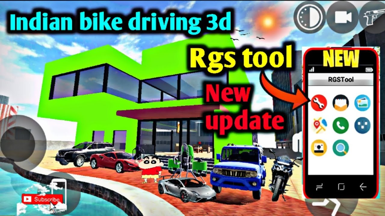 RGS Tool new update🤑|| sinchan || indian bike driving 3d game || all ...