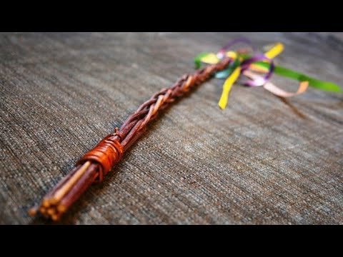 How to make a hand made whip for Easter - Pomlázka - YouTube