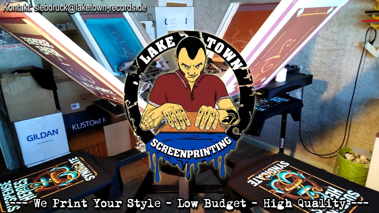 Suspense Heroes Syndicate - yellow anchor screenprinting (Making of ...