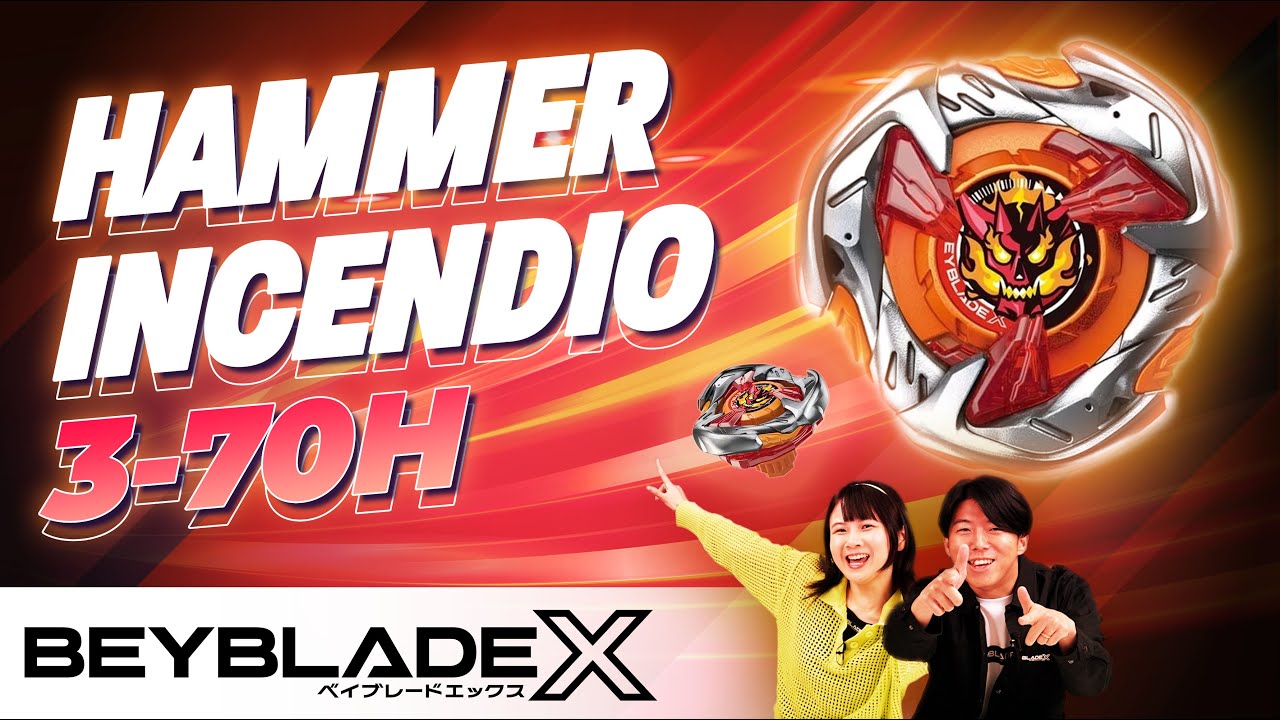 BEYBLADE X | Presentamos a HAMMER INCENDIO 3-70H: ¡El Imparable Bey de ...